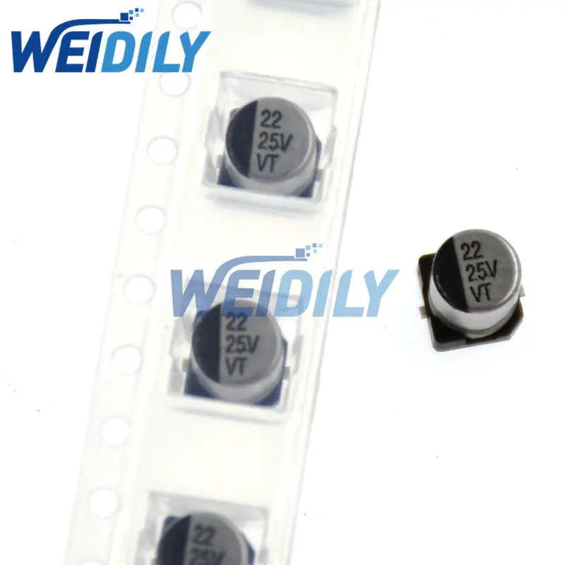10pcs 22uf 25v 5mm*5.4mm Smd Electrolytic Capacitor 25v 22uf ...