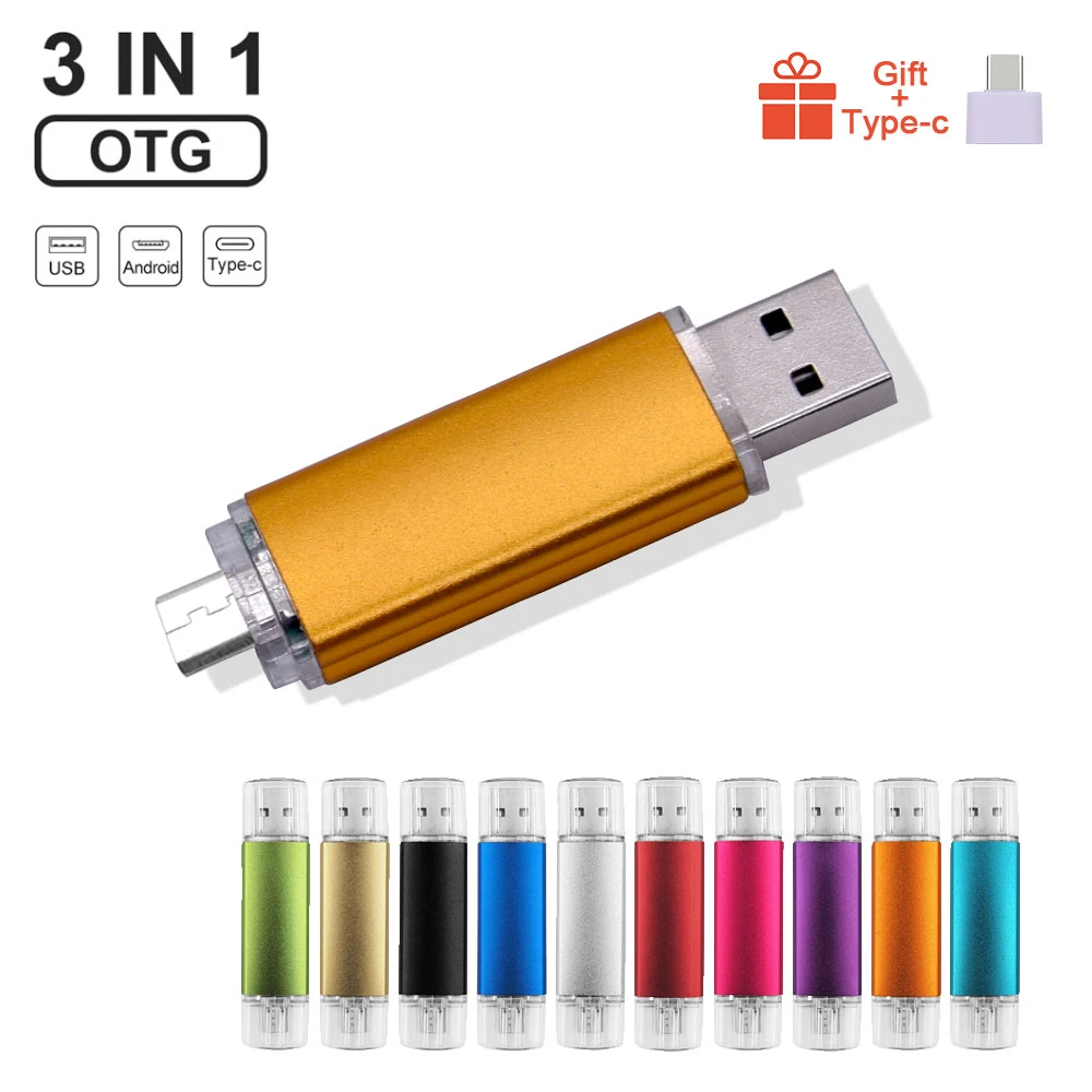 Custom Logo Colourful Otg Usb Flash Drive Usb 2.0 Pen Drive For Android ...