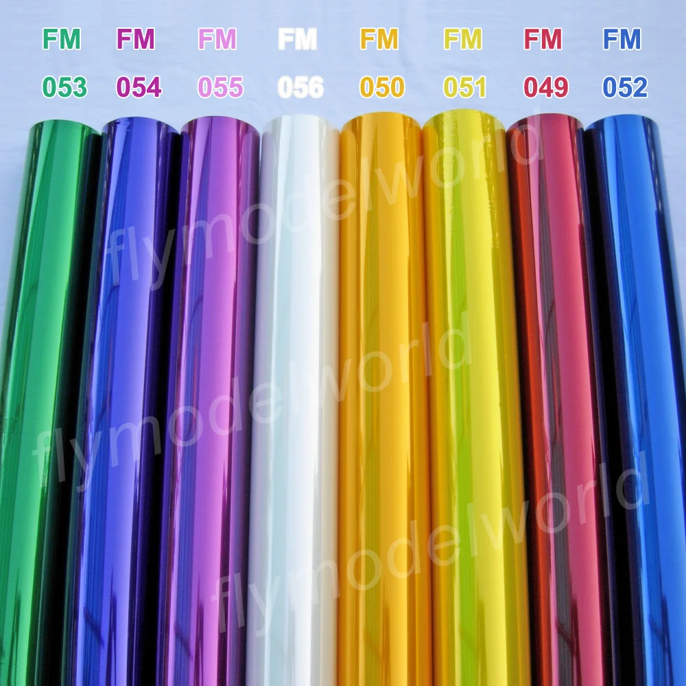 5 Meters / Lot Tranparent Colors Super Light Hot Shrink Covering Film ...