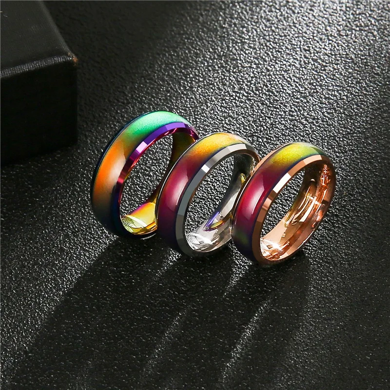 2022 Change Mood Ring Simple Emotion Feeling Changeable Ring ...