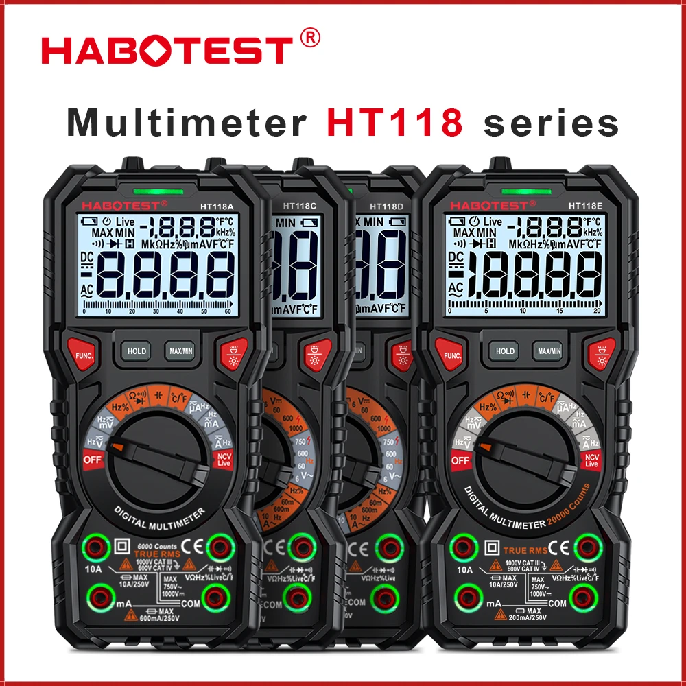 HABOTEST-HT118A-C-D-6000-Counts-HT118E-20000-Counts-Digital-Multimeter ...