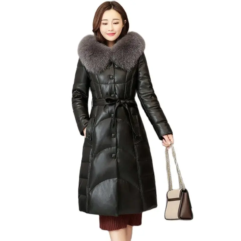 2023-Mode-Haining-Leder-Fell-feminines-Temperament-lange-Imitation ...