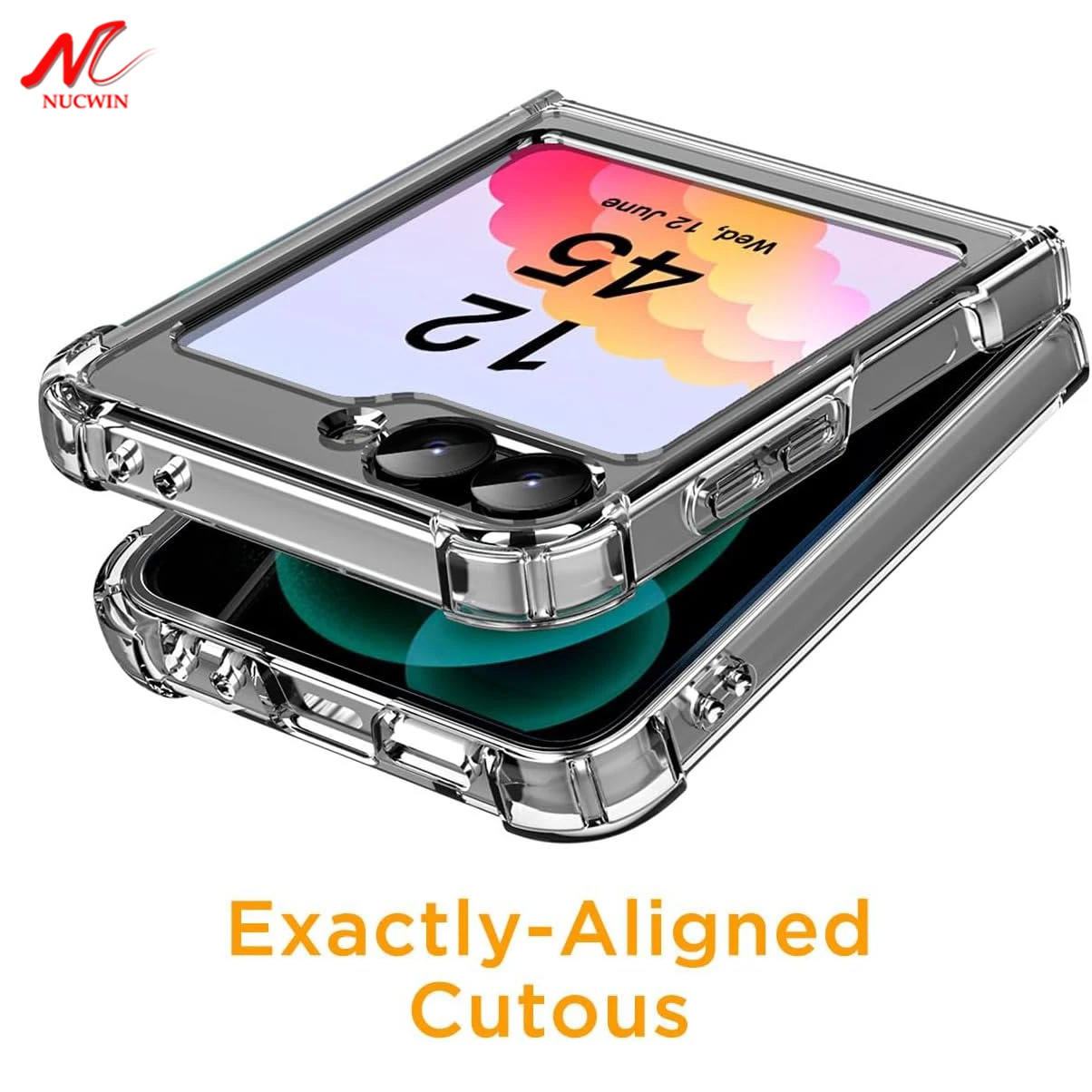 For-Samsung-Galaxy-Z-Flip-6-Airbag-Transparent-Case-Z-Flip-6-5-4-3 ...