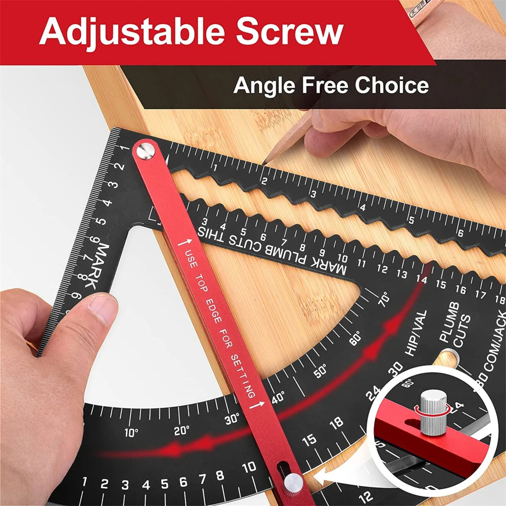 7-12-Inch-Carpentry-Triangle-Ruler-Adjustable-Multi-Function ...