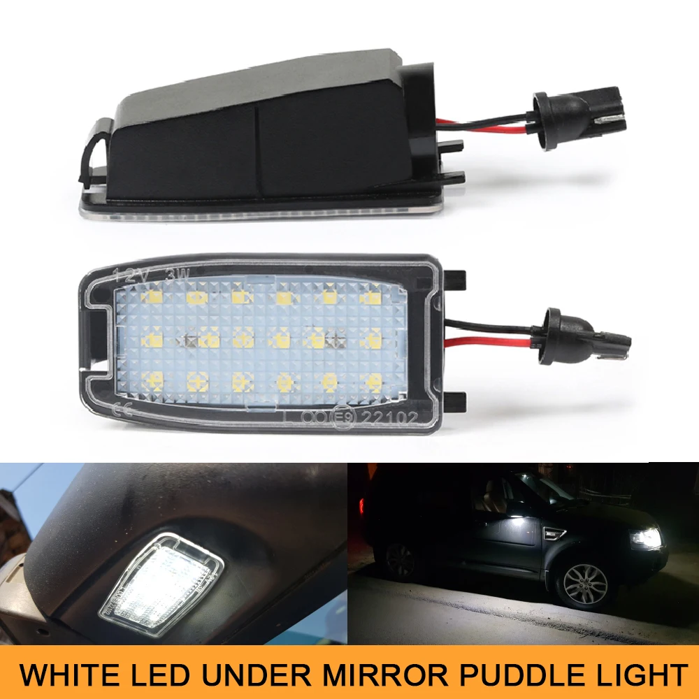 6000K-White-LED-Under-Side-Mirror-Puddle-Lights-for-For-Land-Rover ...