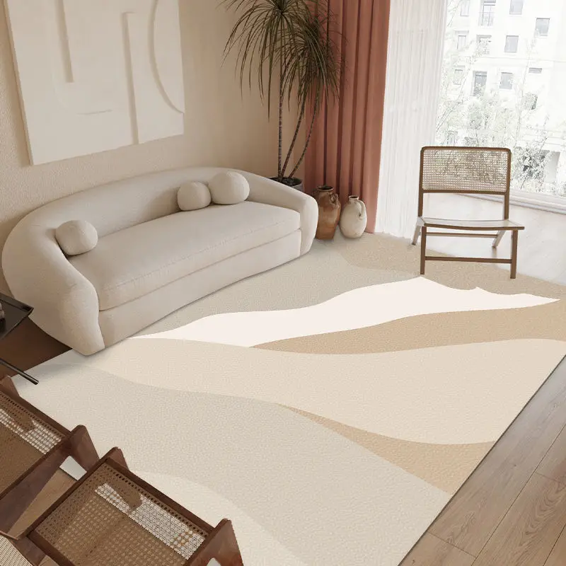 Living Room Bedroom Pvc Wipeable Carpet Sofa Coffee Table Rug ...