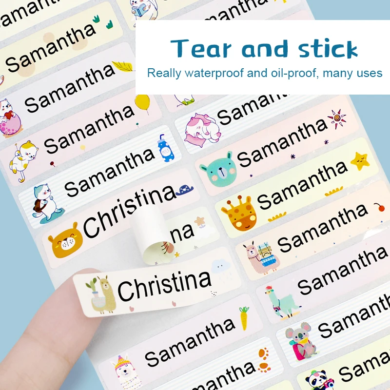 Name-Sticker-Custom-Waterproof-Kawaii-Decals-Personalized-First-Name ...