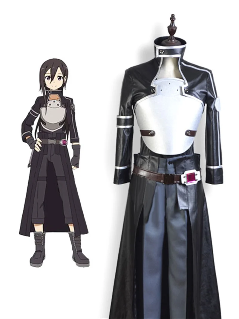 Sword-Art-Online-2-Kirito-Kirigaya-Kazuto-GGO-Kirito-Cosplay-Costume ...