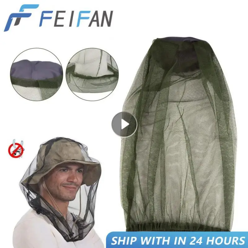 1Pc-Outdoor-Fishing-Cap-Anti-Mosquito-Insect-Hat-Bug-Mesh-Head-Net-Face ...