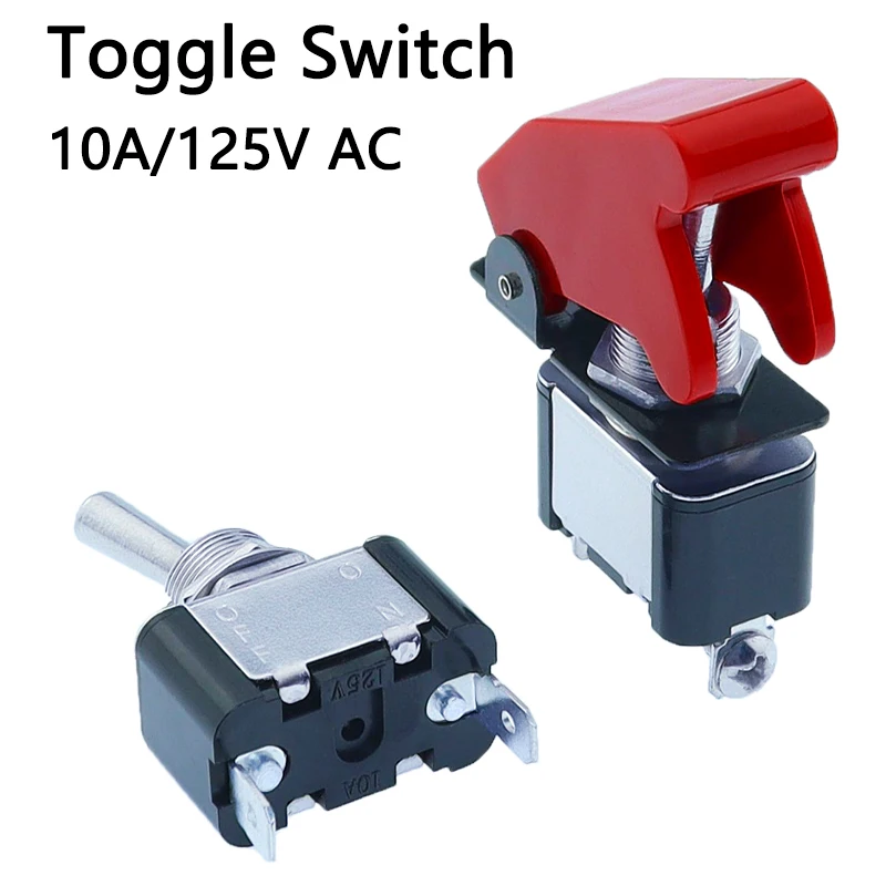 New-Style-KN3A-101-Toggle-Switch-Rocker-Arm-2Pin-2Gear-ON-OFF10A-125V ...