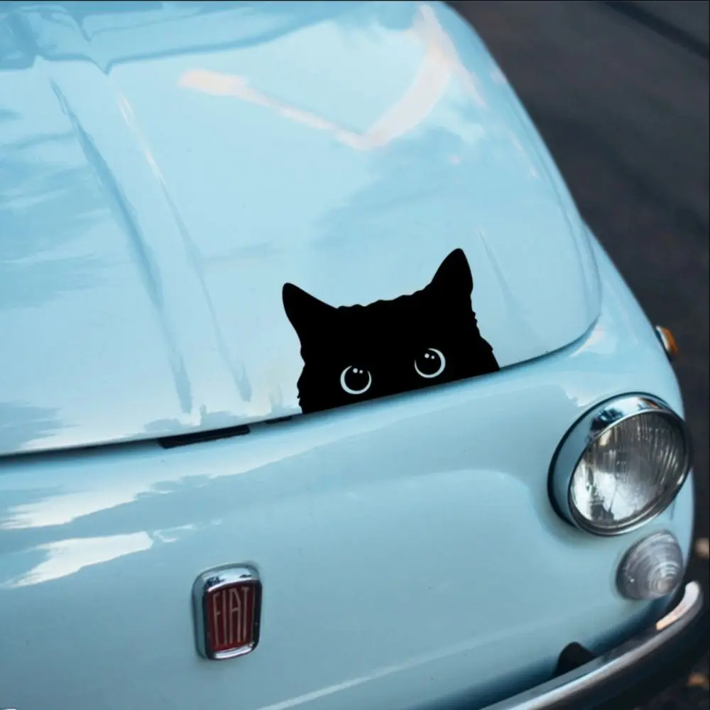 Self-Adhesive-Car-Cat-Sticker-New-Cat-Peeking-PET-Funny-Sticker-Auto ...