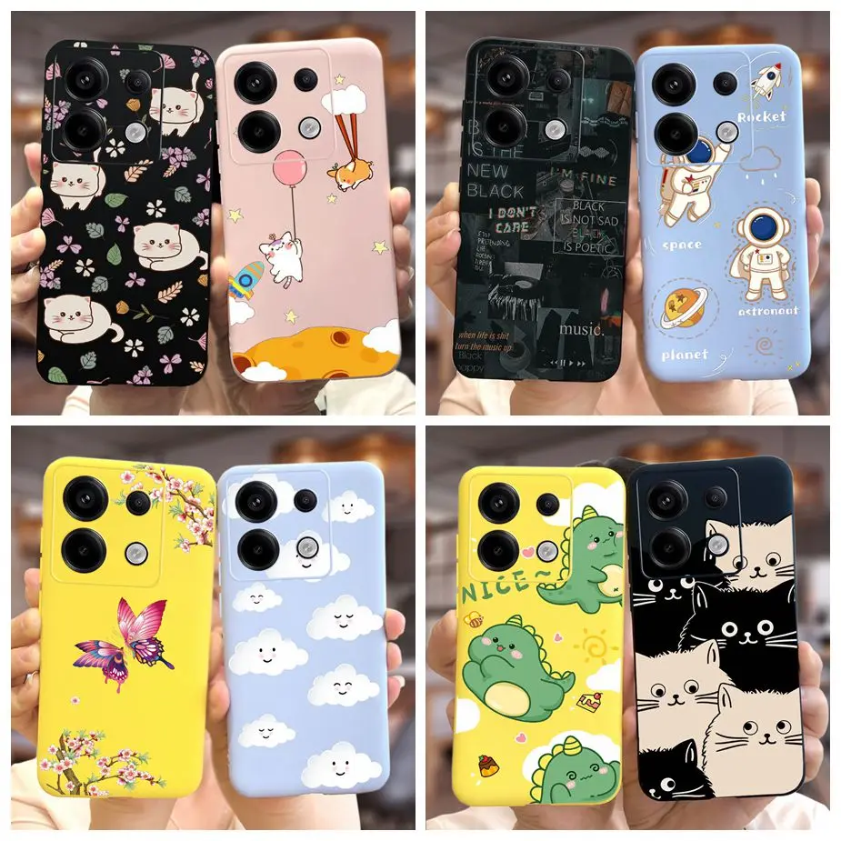 For-Xiaomi-Redmi-Note-13-Case-Note13-Pro-5G-Cute-Dinosaur-Cartoon-Cover ...