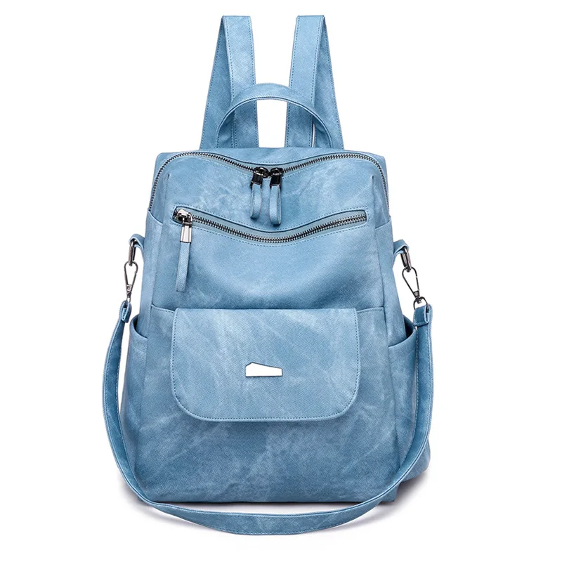 Classic-Vintage-Style-Women-Backpack-Leather-PU-Fashion-Backpack-Women ...