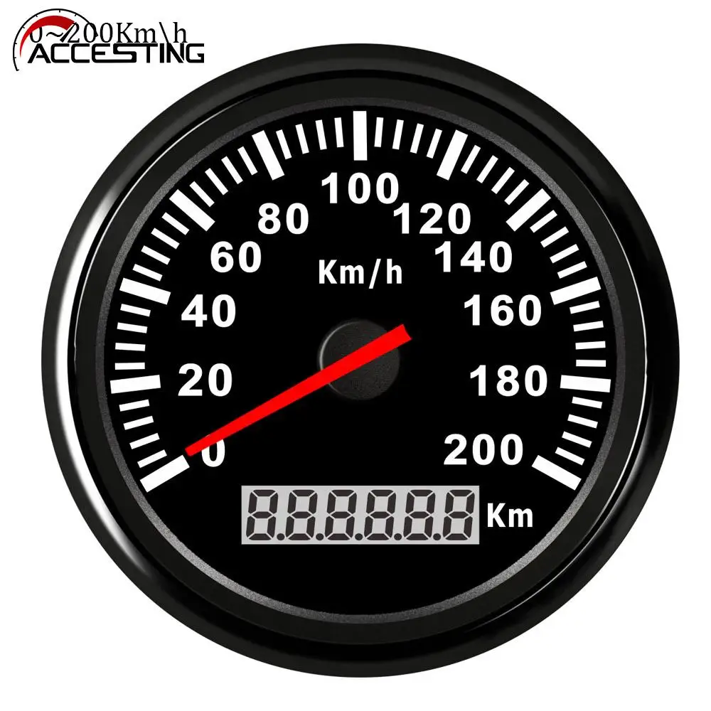 120-200-km-h-Speedometer-Without-GPS-Sensor-for-Car-Motorcycle-with-Red ...