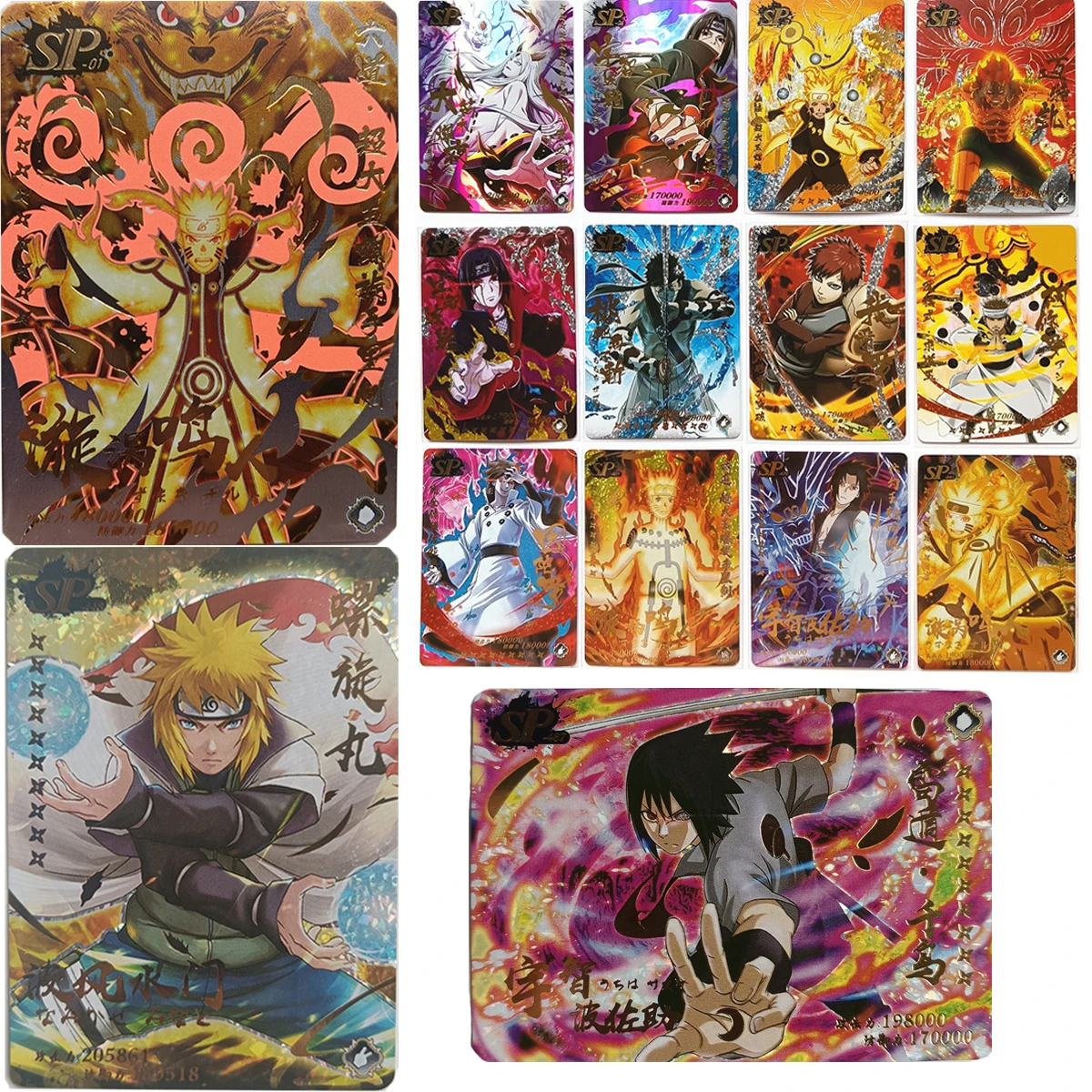 Full Set Naruto Sp Game Collection Cards Uzumaki Naruto Ootutuki Kaguya ...