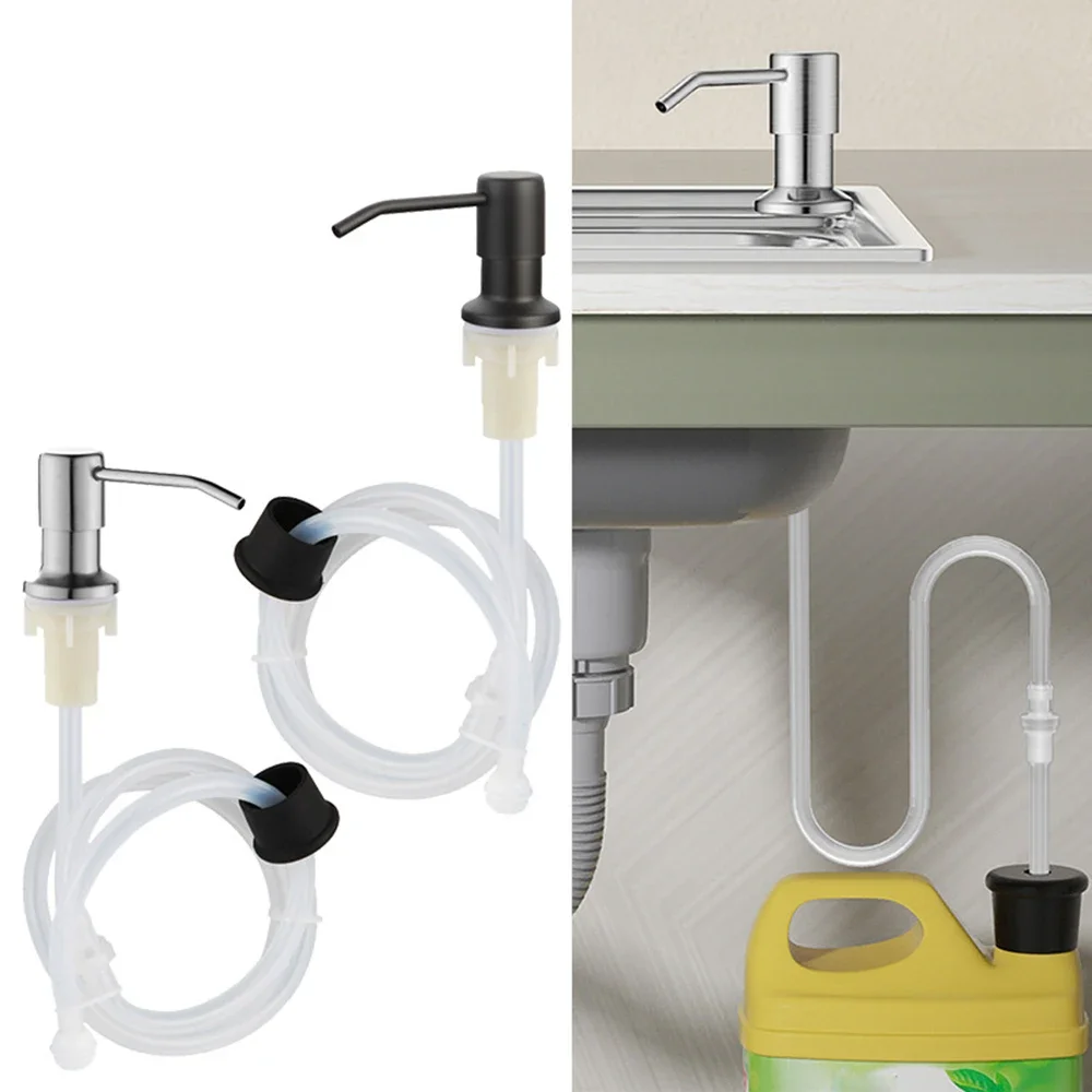 Kitchen-Sink-Liquid-Soap-Dispenser-Pump-Stainless-Steel-Liquid-Soap ...