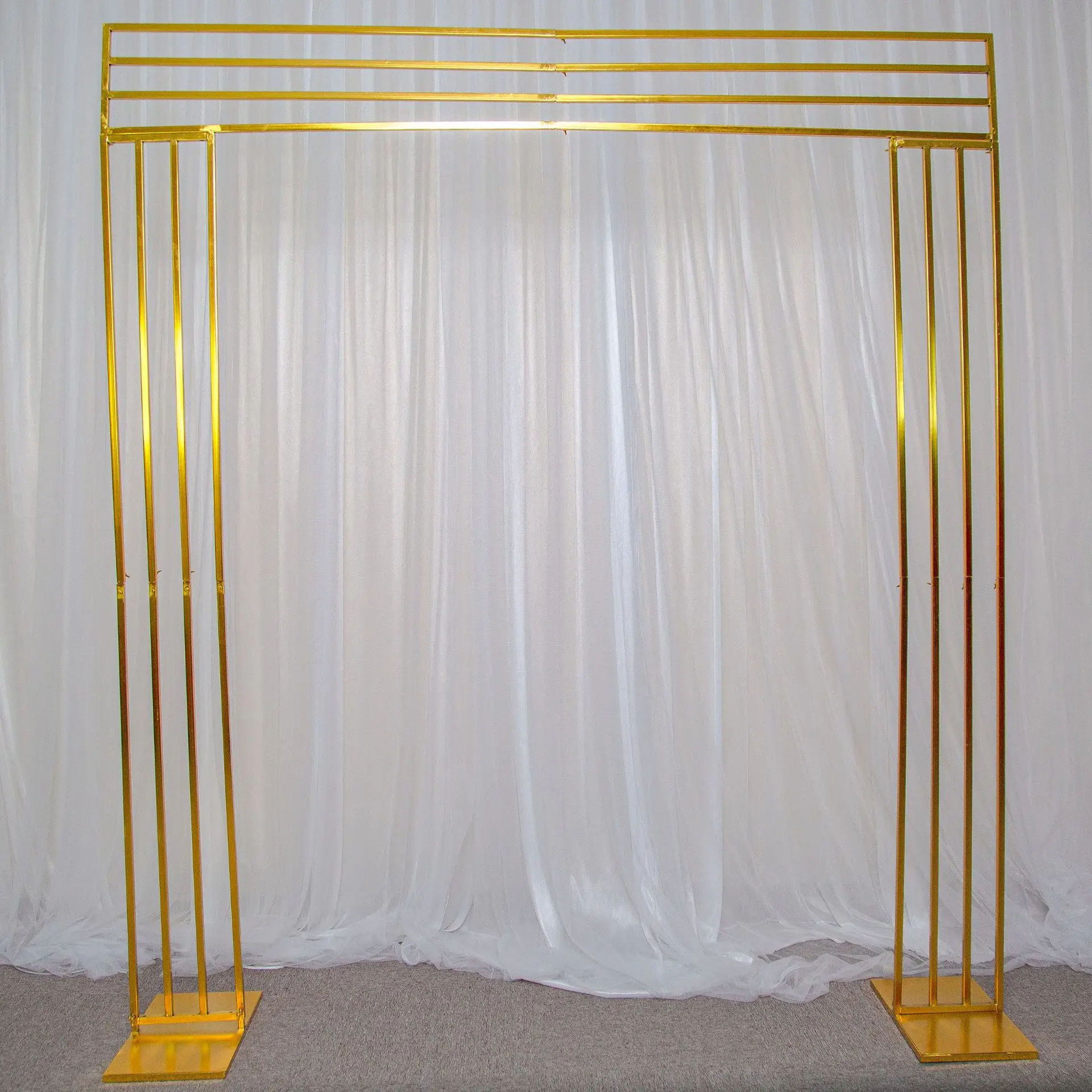 3pcs-2-2M-High-Shiny-Gold-plated-Square-Screen-Backdrop-Shelf-Wedding ...