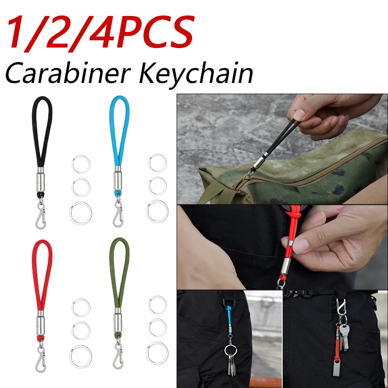 1-2-4pcs-Multifunctional-Anti-Lost-Outdoor-Safety-Gear-Paracord-Hook ...