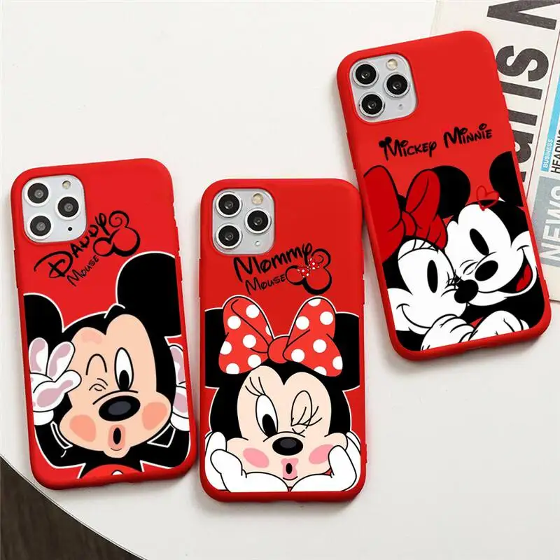 Mickey-and-Minnie-Mouse-Phone-Case-For-iphone-13-12-11-Pro-Max-Mini-XS ...