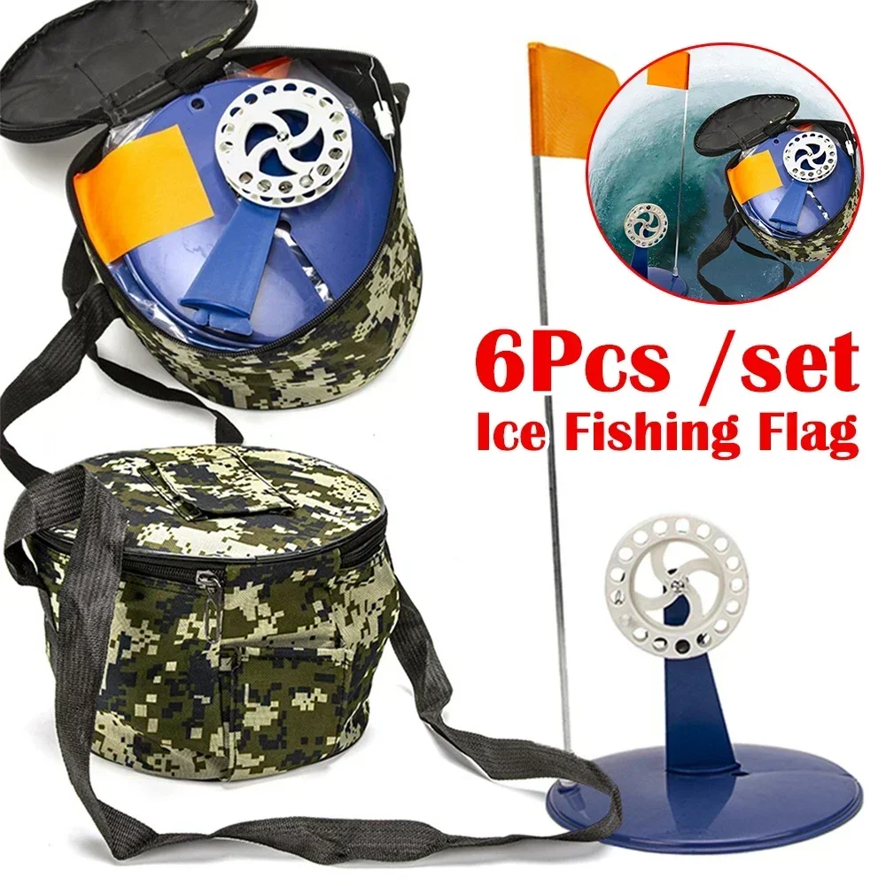 6pcs-set-Tip-Up-Ice-Fishing-Pole-Convenient-Braking-System ...