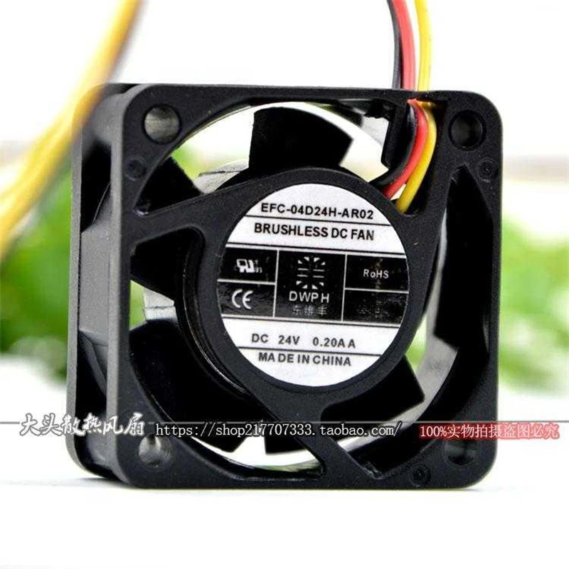 original EFC-04D24H-AR02 4cm 4020 24V 0.2A 3-wire alarm driver Computer ...