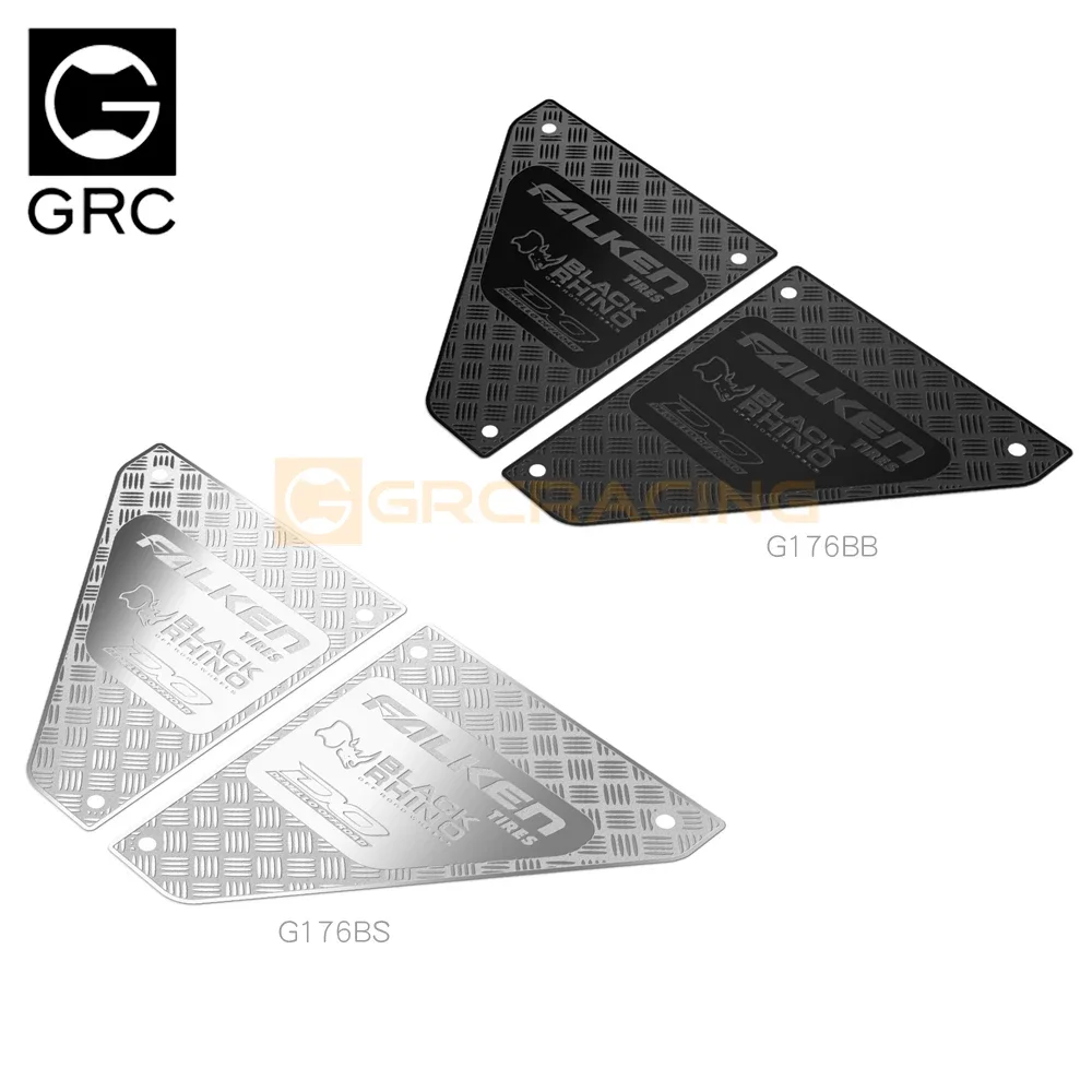 GRC-Stainless-Steel-Diamond-Decorative-Sheets-Black-For-SCX6-Honcho ...