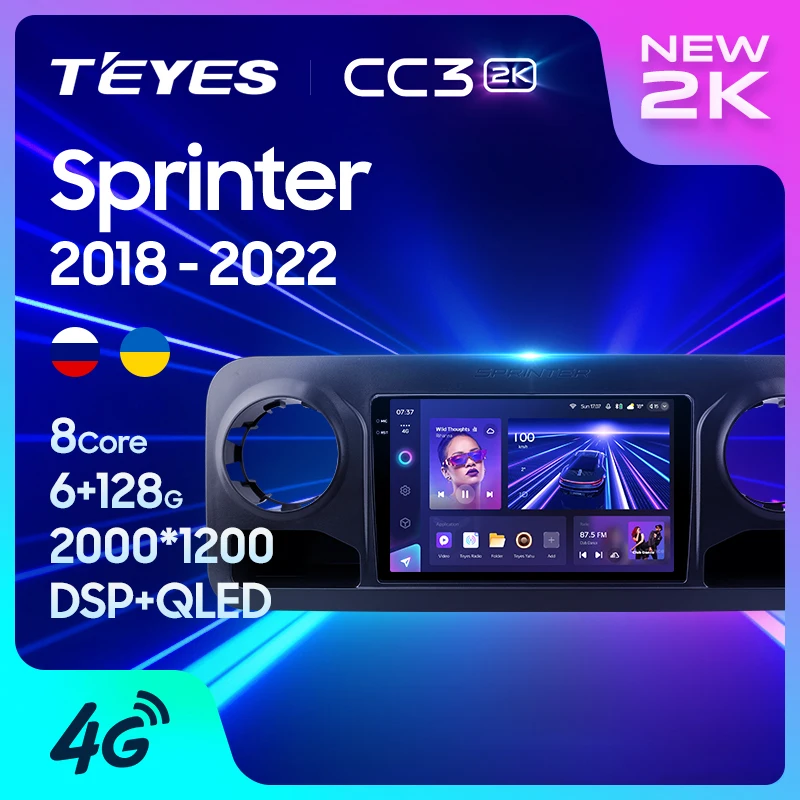 TEYES CC3 2K For Mercedes Benz Sprinter 2018 2022 Car Radio Multimedia ...