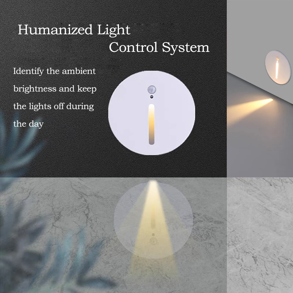 Led-Stair-Lights-3W-Intelligent-Sensing-Home-Step-Wall-Light-AC85V-265V ...