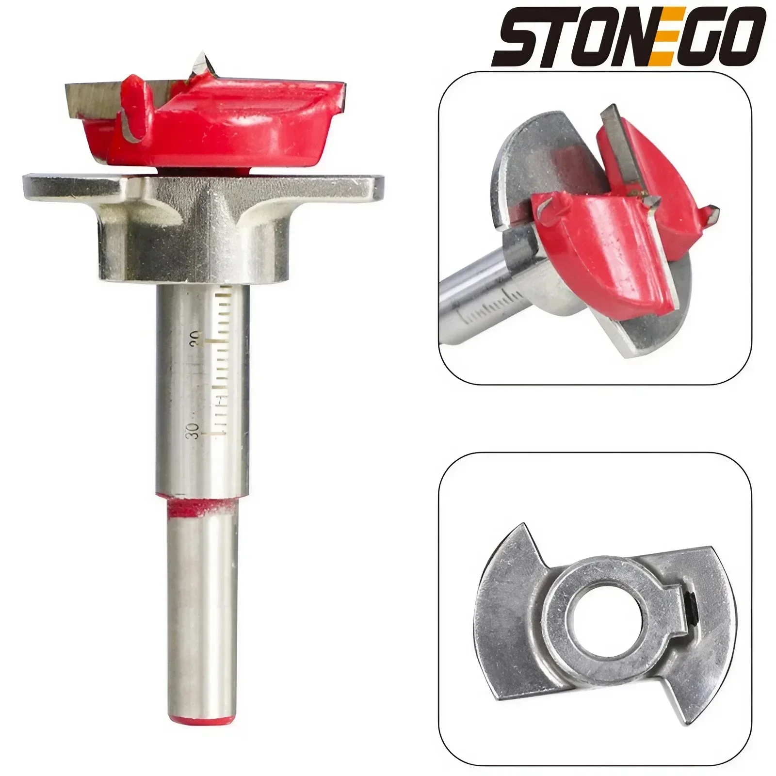 STONEGO Adjustable Carbide Drill Bit 15mm/20mm/25mm/30mm/35mm ...
