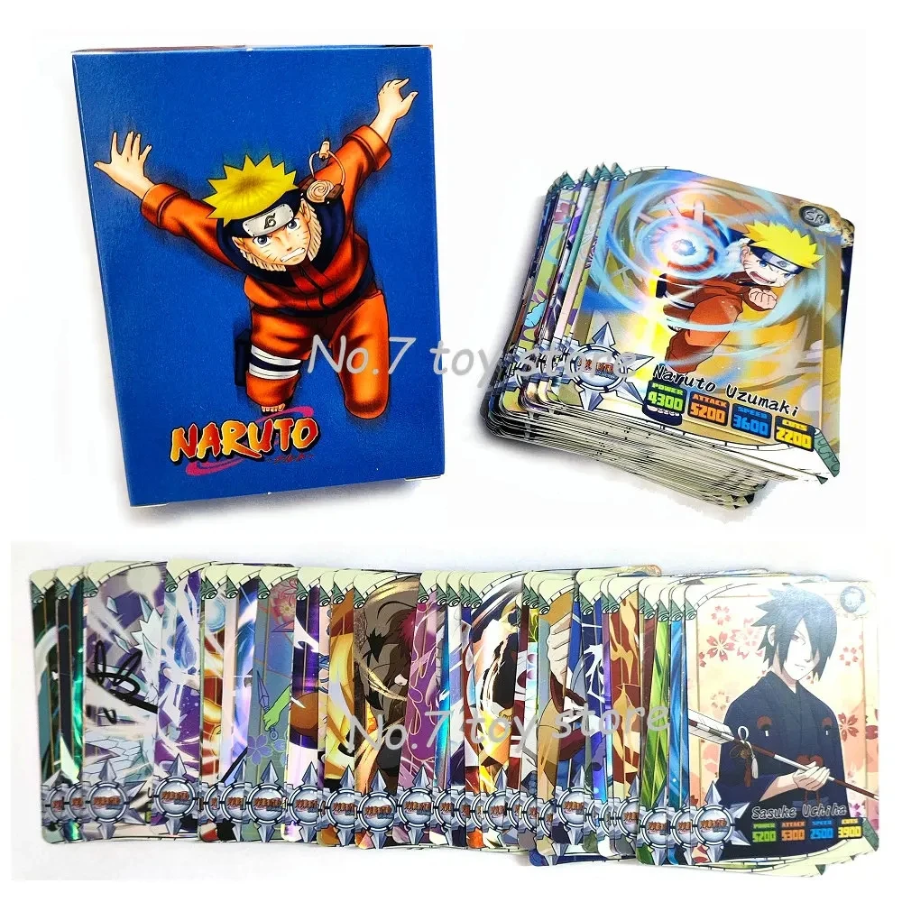 50Pcs-Pack-Naruto-Flash-Cards-Kakashi-Sasuke-Uzumaki-Sakura-Character ...