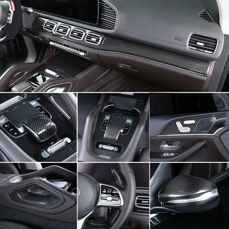 Carbon-fiber-interior-trim-For-Mercedes-gle-w167-c167-supplies-Benz-gle ...