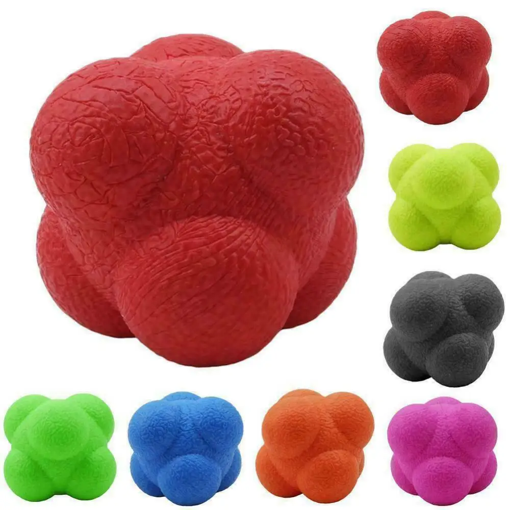 Hexagonal-Reaction-Ball-Fitness-Sport-Speed-Agility-Reflex-Skills ...