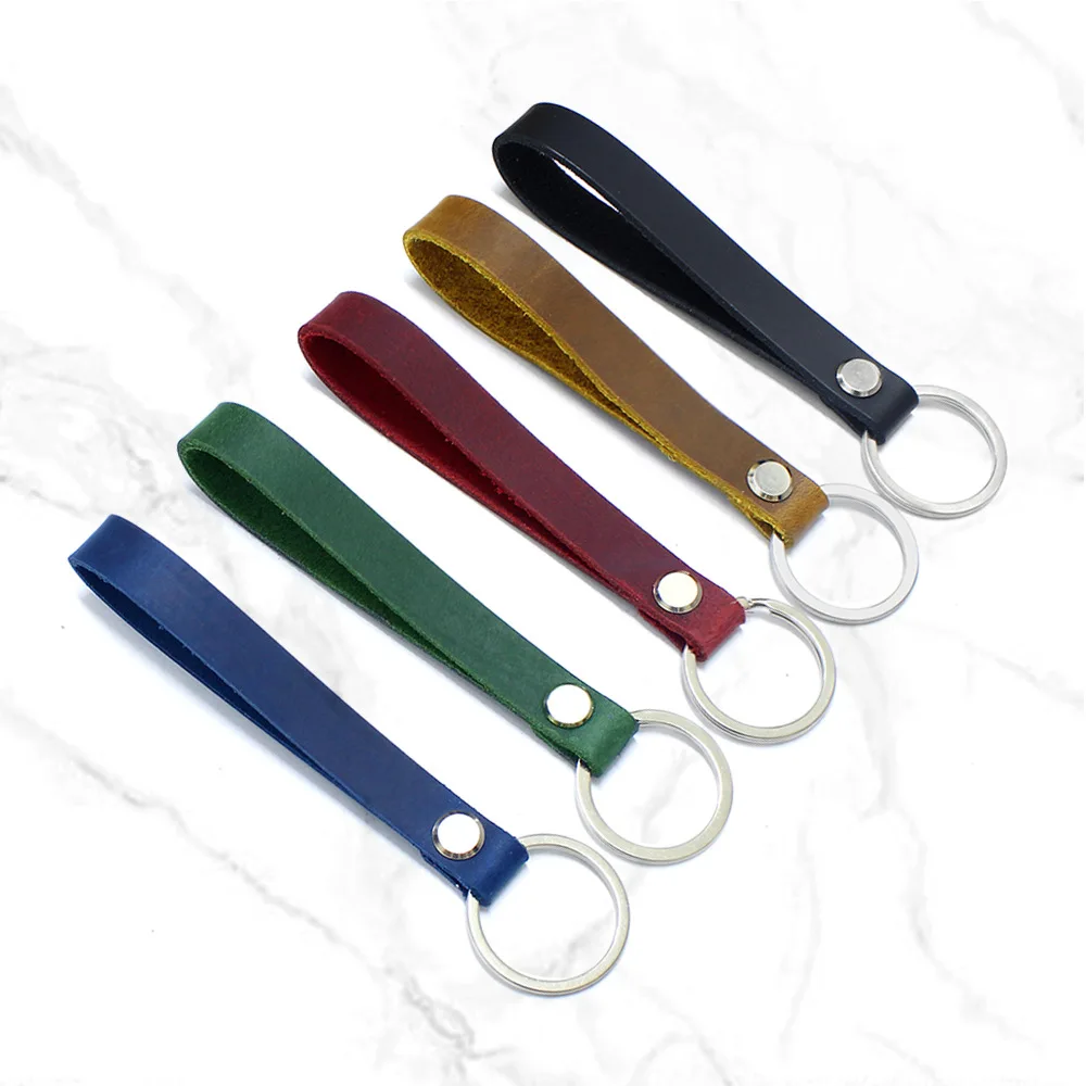 New-Genuine-Leather-Keychains-Pendant-Cowhide-Lovers-Key-Chains-for ...