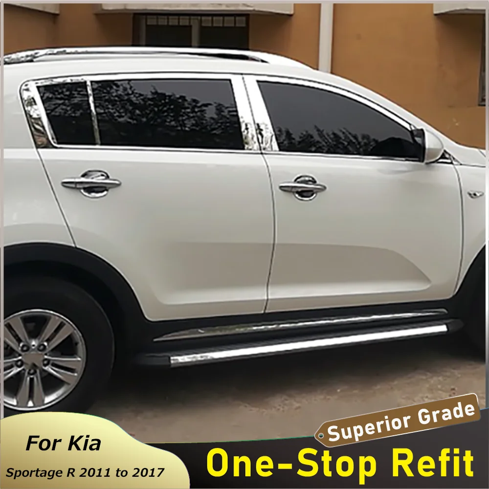 2011 to 2017 For Kia Sportage R Stainless Steel Center Pillar B+C ...