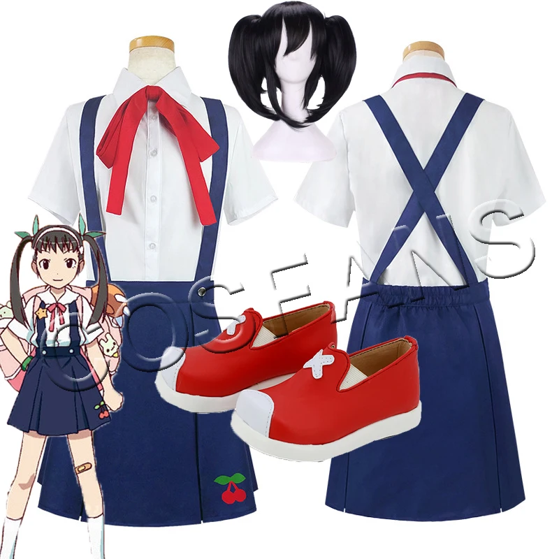 Anime Monogatari Series Mayoi Hachikuji Cosplay Costume School Uniform ...