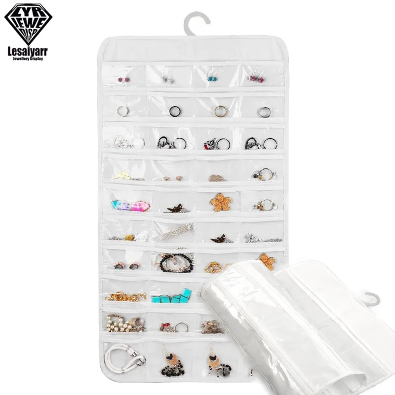 72-Pocket-Jewelry-Hanging-PVC-Storage-Organizer-Holder-Earring-Bag ...