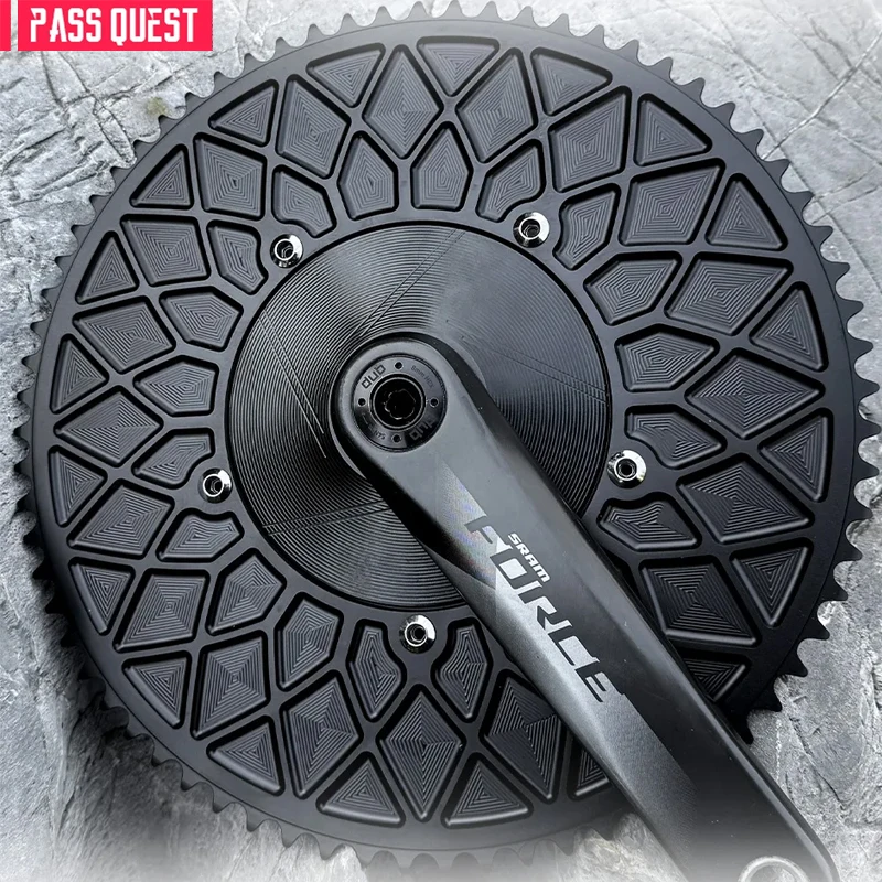 PASS QUEST 144 BCD 1/8" Fixie Single Speed BMX Track Chainring 42-65T ...