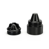 1.58"OD 10"L 7075 Aluminum 1/2x28+5/8x24 Modular Solvent Trap Fuel ...