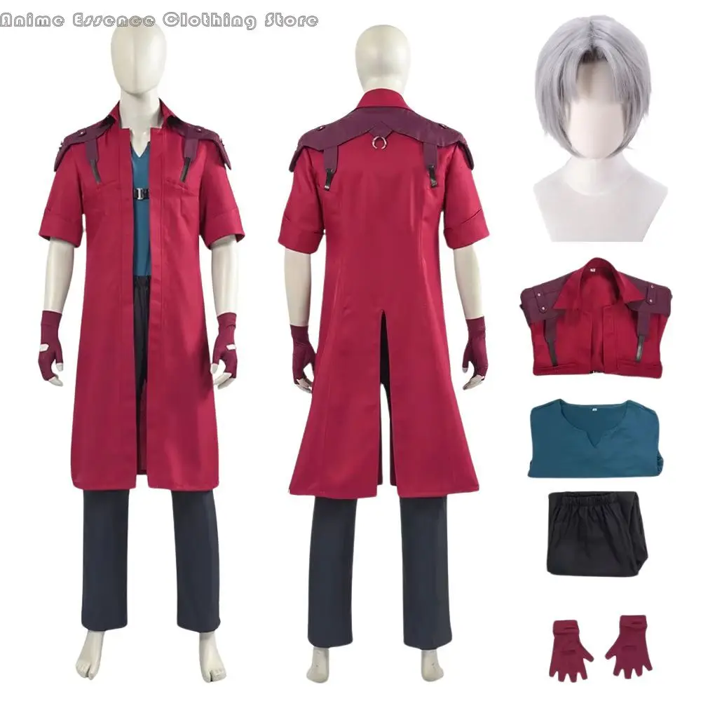 for Adult Man DMC 5 Dante Cosplay Jacket Men Costume Disguise Jacket ...
