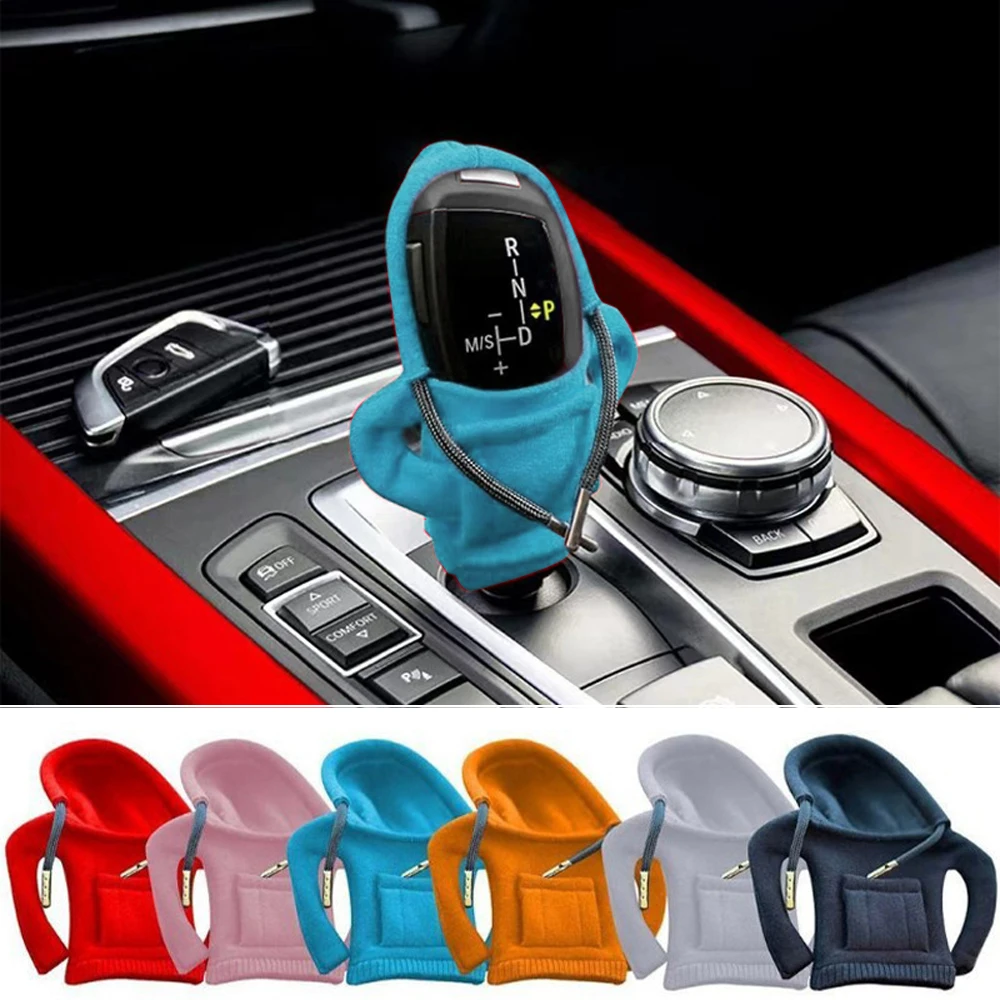 Hoodies-Car-Gear-Collar-Shift-Knob-Cover-Universal-Fit-Hoodie-For ...