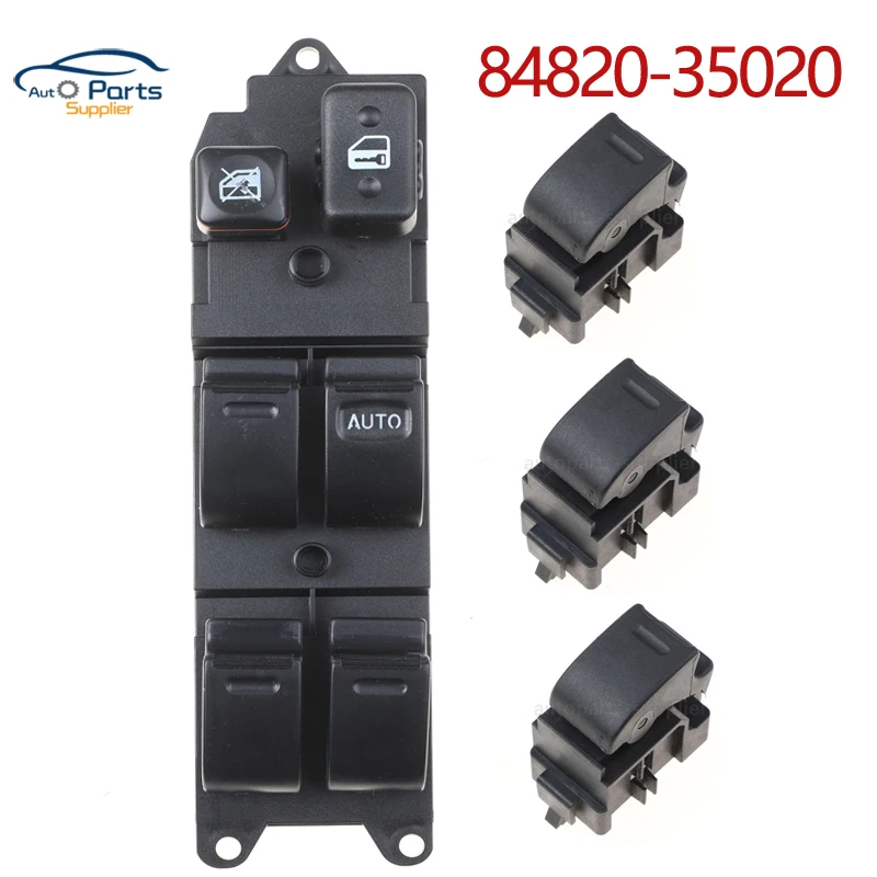 RHD 84820-35020 84810-32070 مفتاح كهربائي رئيسي للنافذة لتويوتا هايلكس ...
