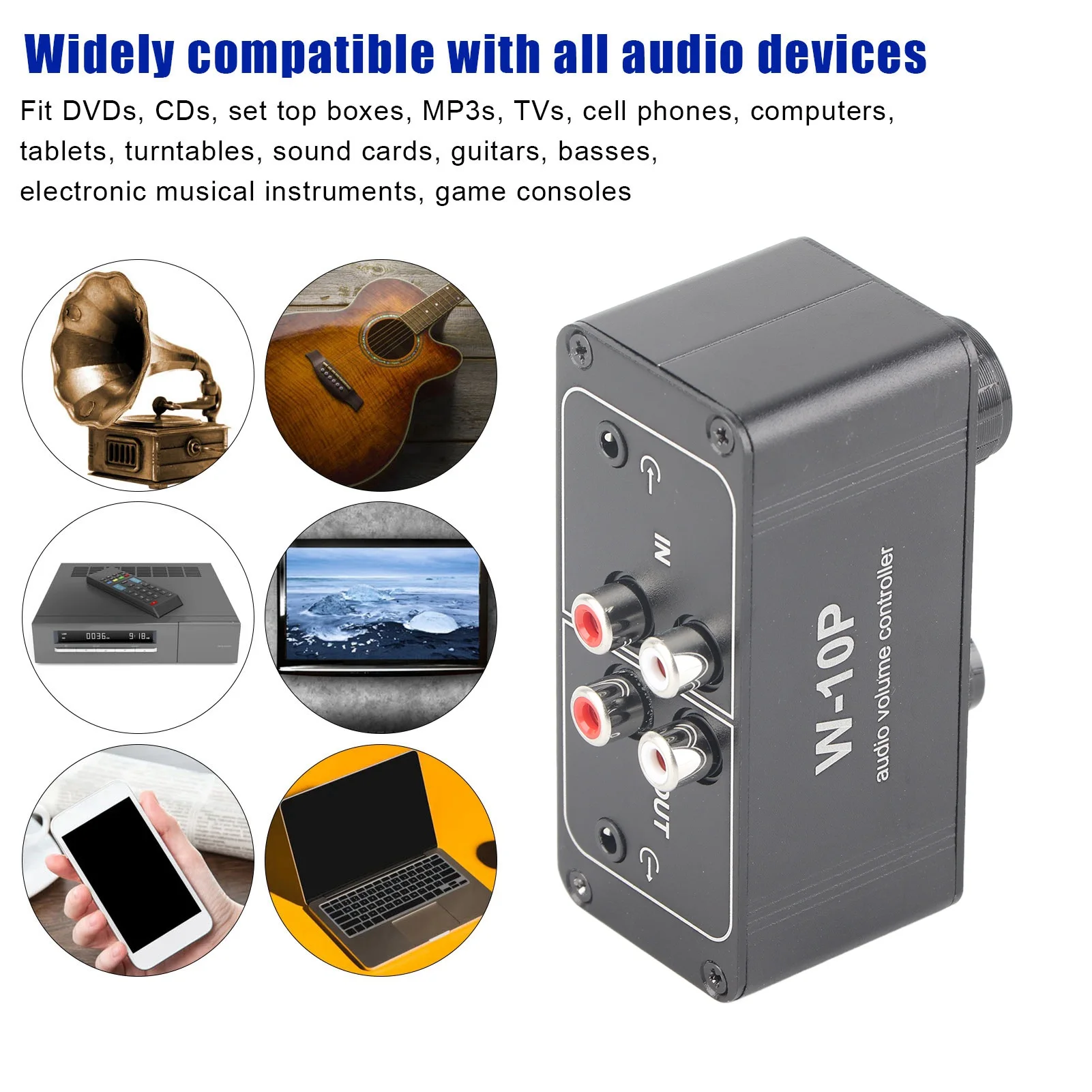 Mini-Stereo-Audio-Vorverstärker, Kopfhörerverstärker, Lautstärkeregler ...