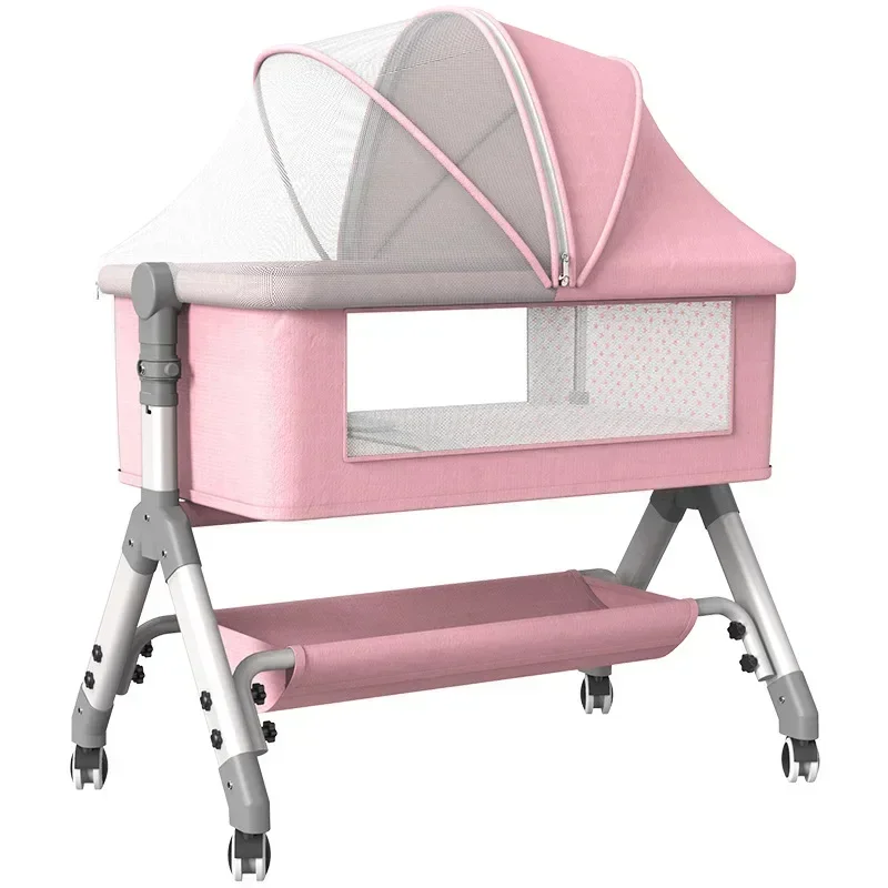 Multifunctional-Baby-Crib-Portable-Baby-Bed-For-Newborns-Portable-Crib ...