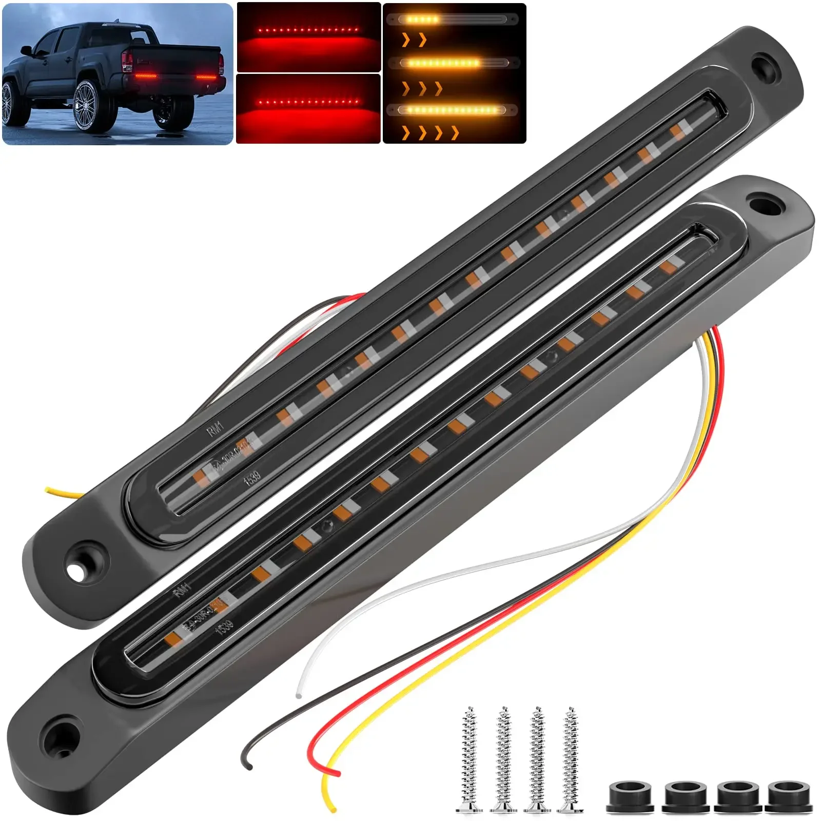 2pcs-Car-Brake-Stop-Flowing-Turn-Signal-Light-30LED-Sequential-Strobe ...