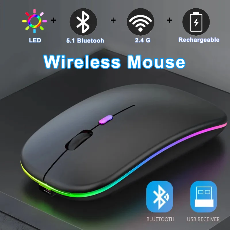 Rat-n-inal-mbrico-recargable-con-Bluetooth-5-1-mando-a-distancia-de-2-4 ...