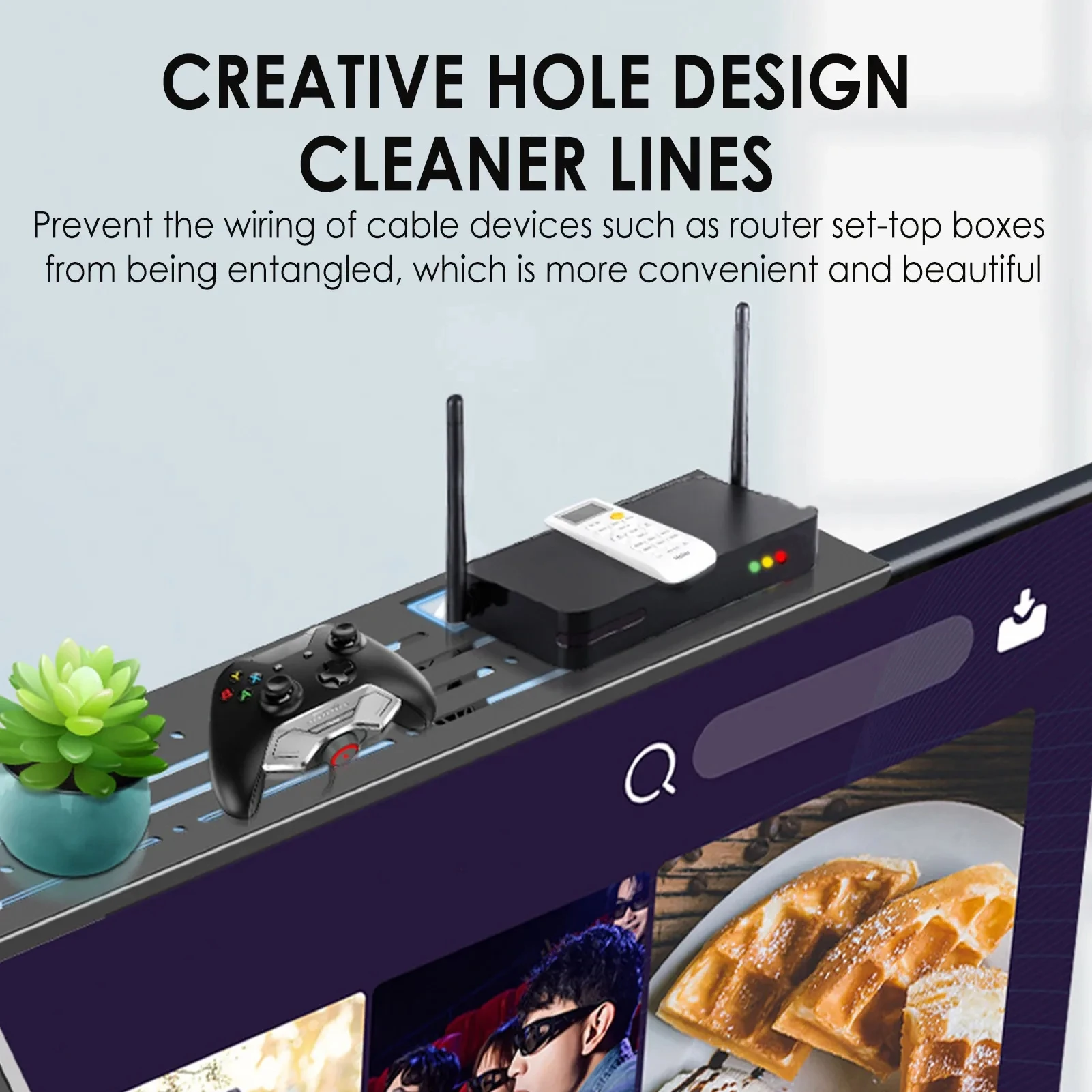 TV-Screen-Top-Storage-Shelf-Rack-Holder-Adjustable-Desktop-Monitor ...