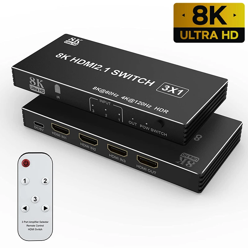 Hdmi Switch 4k 120hz | Hdmi 5x1 Switch 8k | Hdmi Switch 2.1 | Selector ...