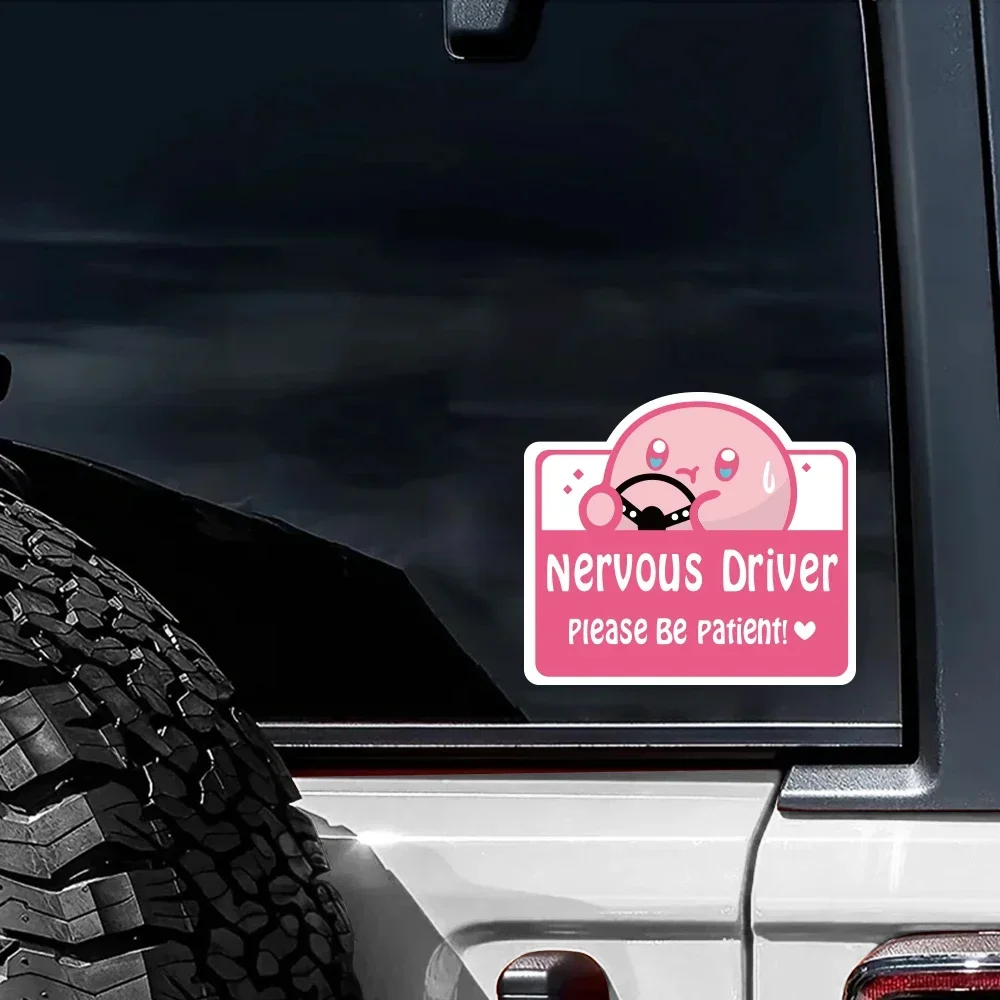 Car Sticker Nervous Driver Funny Sticker Cute Cartoon DIY Vinyl Decal ...