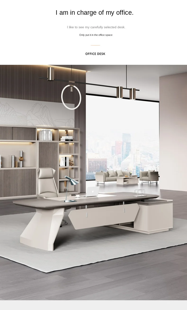 Office furniture desk Office boss desk General manager Single boss desk ...