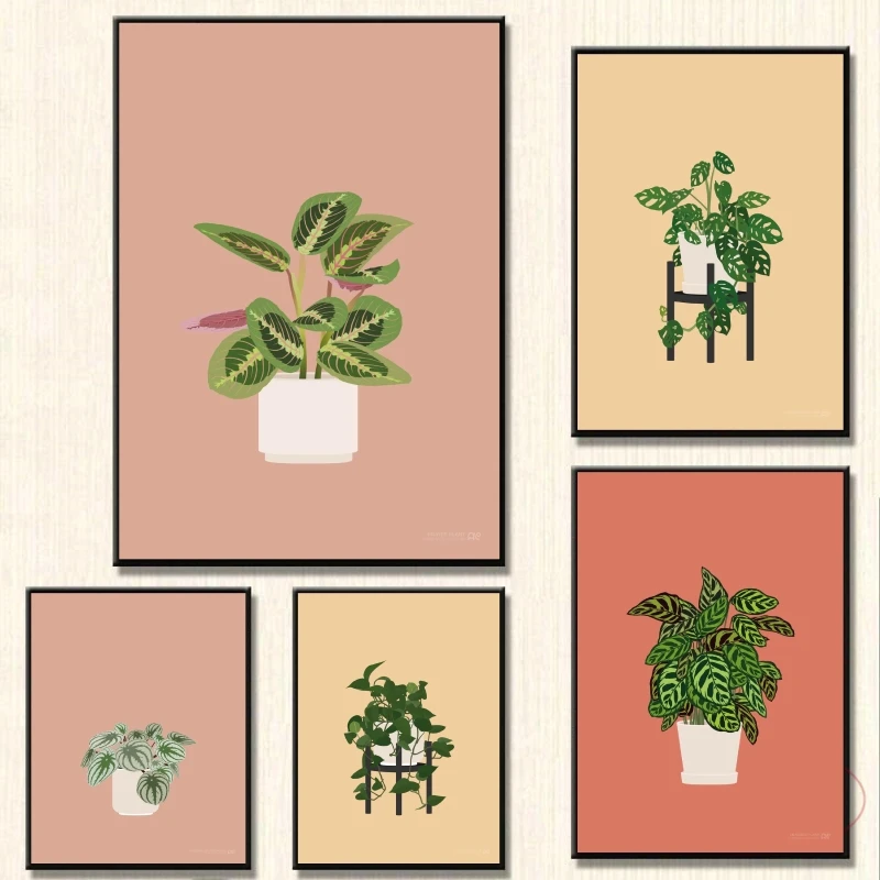 Posters-and-prints-Prayer-Plant-Illustration-Children-Gifts-Living-Room ...